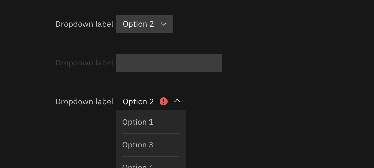 Dropdown Dark Theme Inline Dropdown Styling Bug · Issue 3217 · Carbon Design Systemcarbon