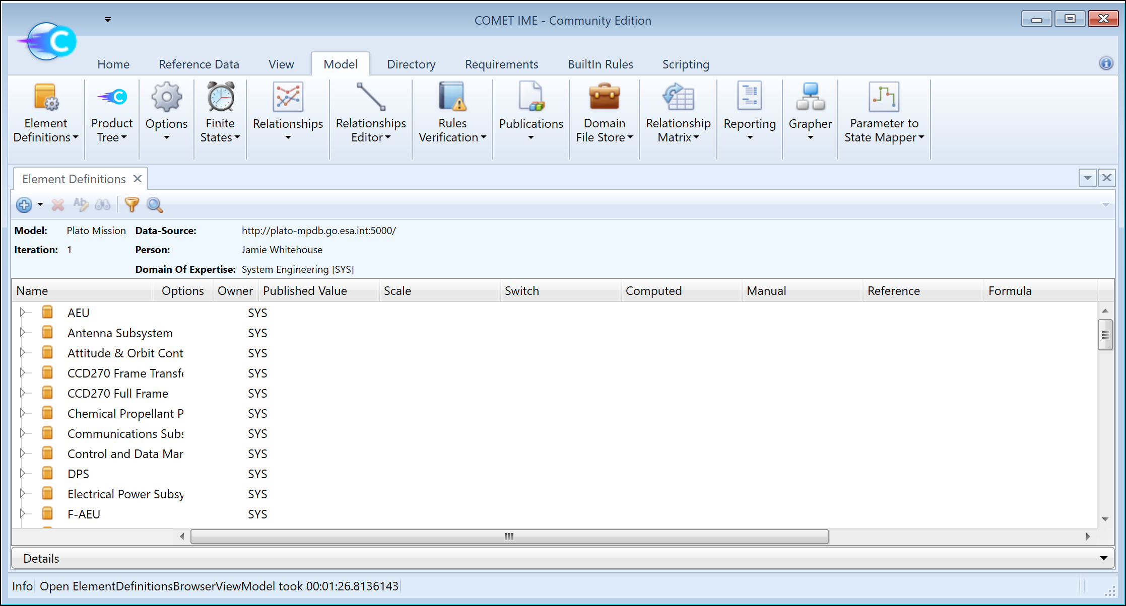 Excessive loading time and memory usage for Element Definitions View on large models · Issue ...