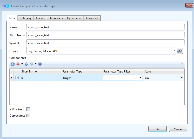 ParameterTypeComponent scale selection does not persist · Issue #1133 · STARIONGROUP/COMET-IME ...