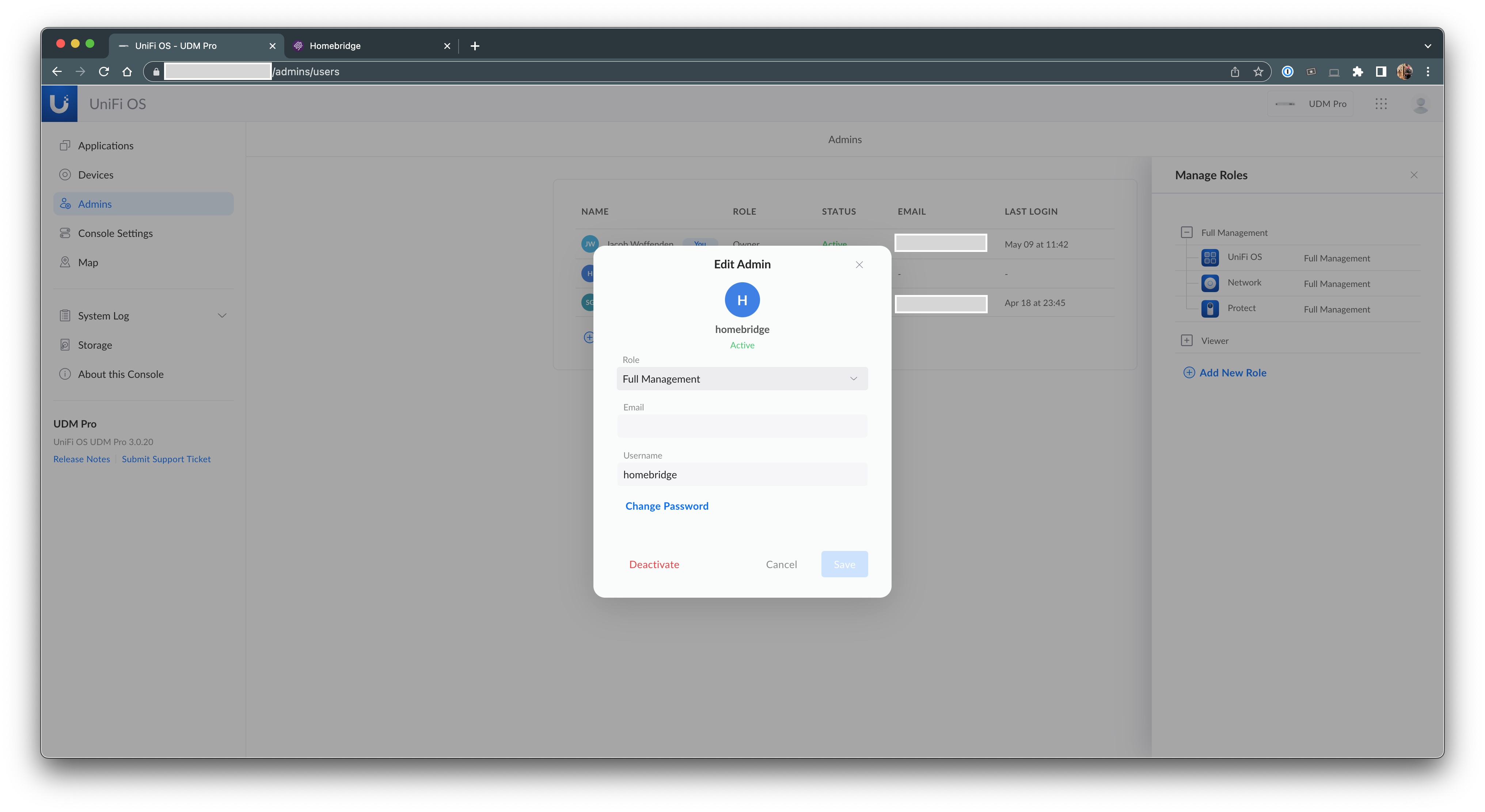 Insufficient privileges since upgrade to UniFi OS 3.x · Issue #934 ...