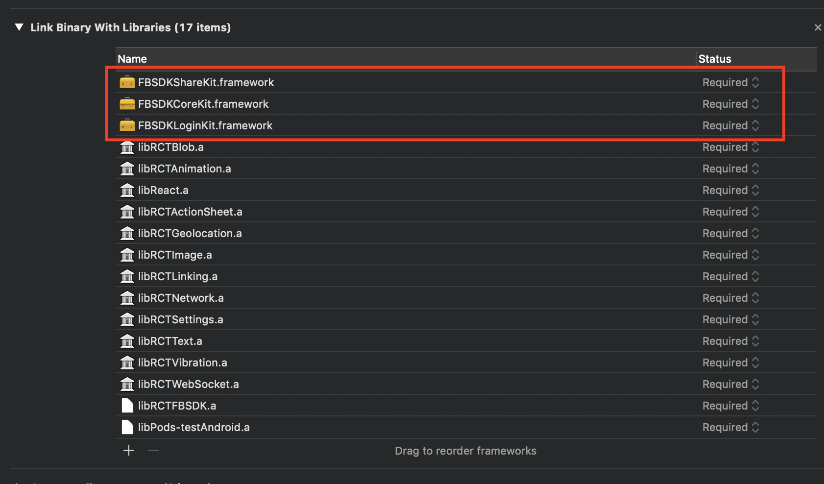 FBSDKShareKit/FBSDKShareKit.h file not found · Issue #401 · facebookarchive/react-native-fbsdk ...