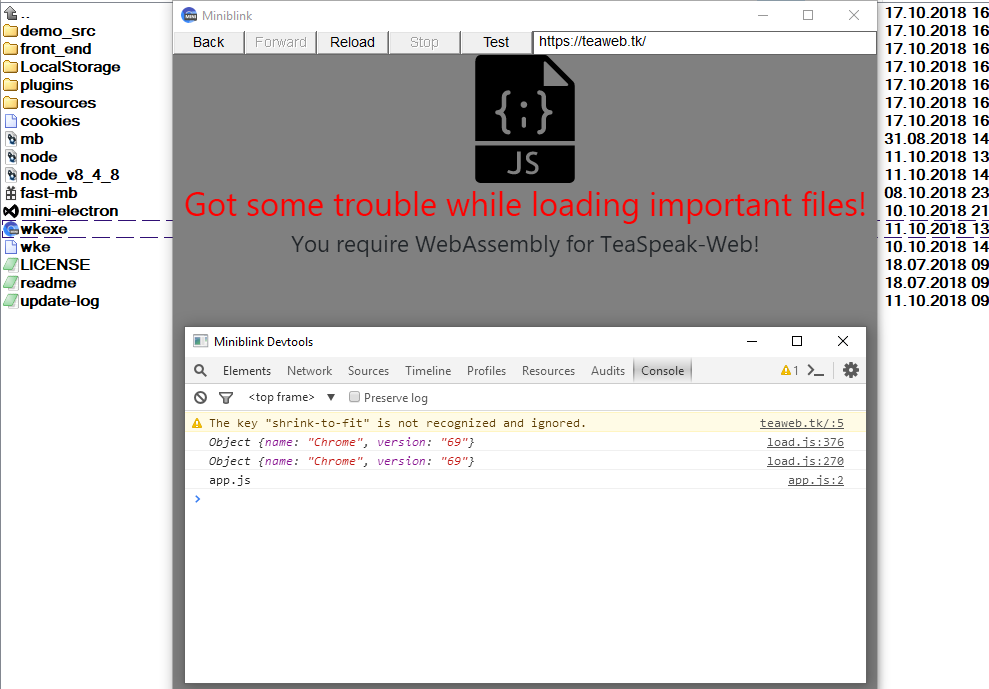 Webassembly support · Issue #183 · weolar/miniblink49 · GitHub