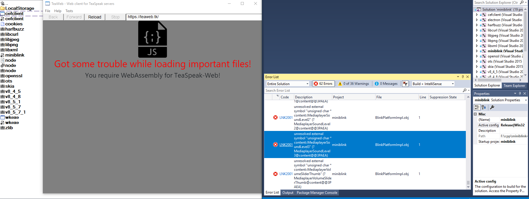 Webassembly support · Issue #183 · weolar/miniblink49 · GitHub