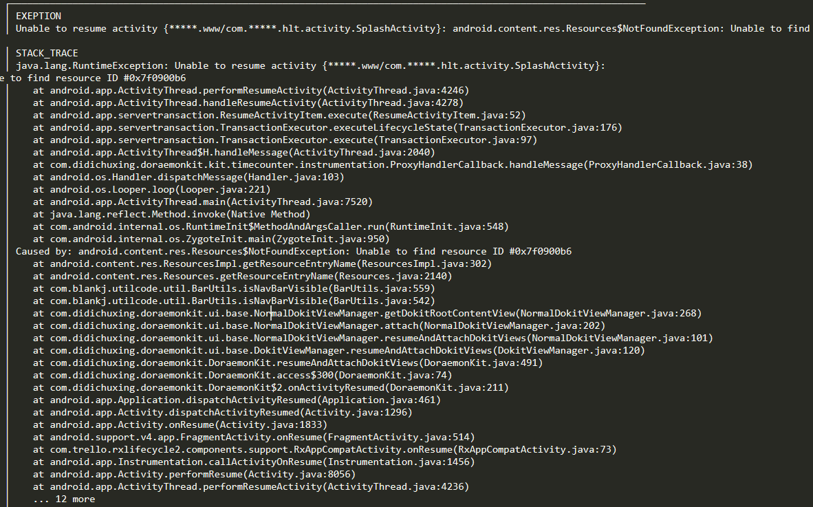 NotFoundException:Unable to find resource ID #0x7f0900b6 · Issue #470 · didi/DoKit · GitHub