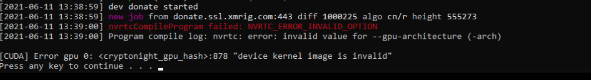 Donation Issue Miner Stops At First Donation Round · Issue #2438 · xmrig/xmrig · GitHub