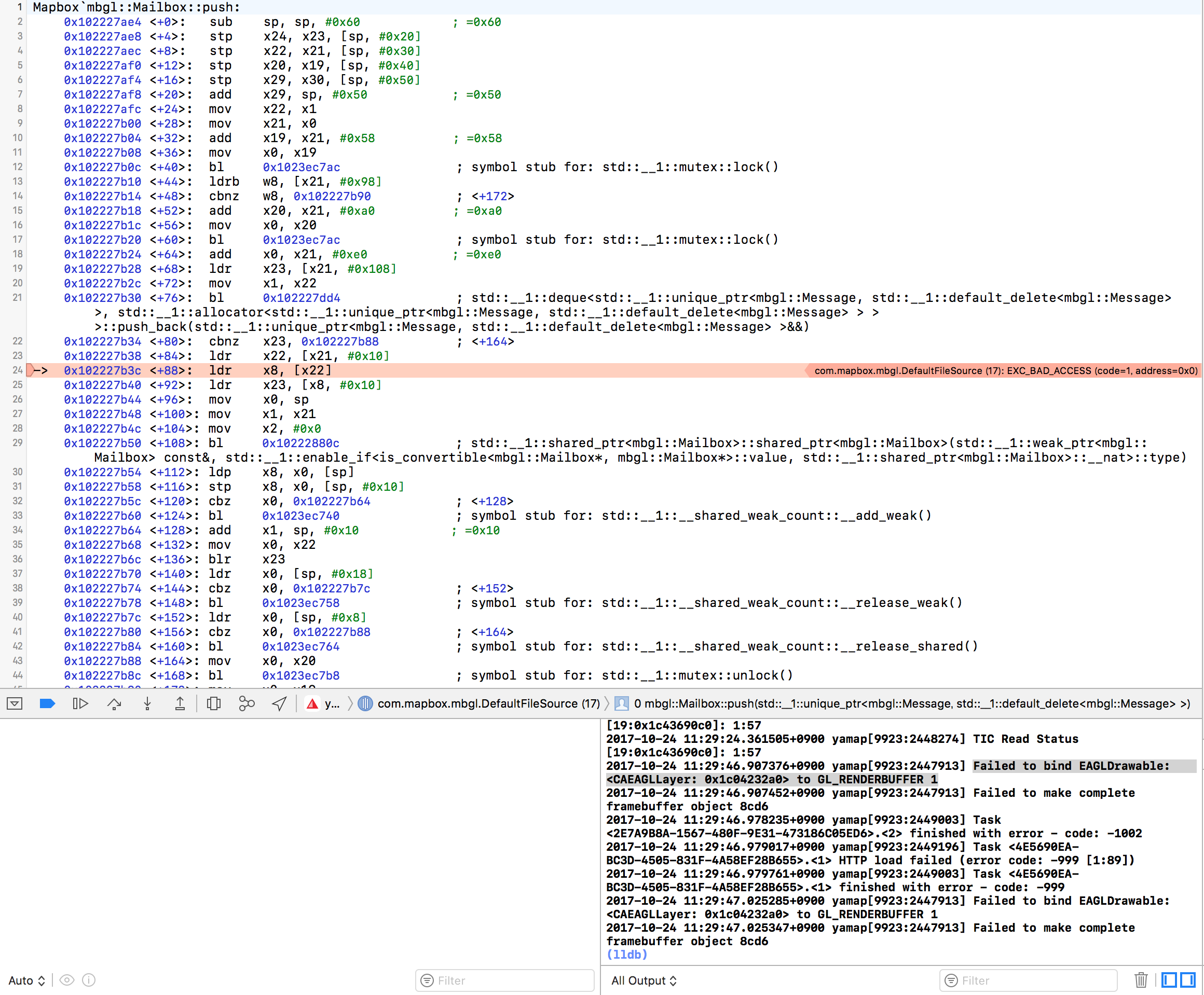 Crash when only first launch after installed an app. · Issue #10264 · mapbox/mapbox-gl-native ...