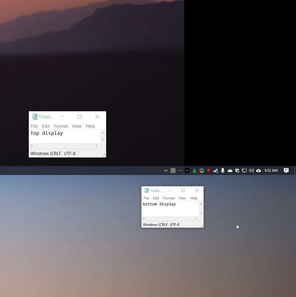 Toolbar context menu appears in wrong location on stacked multi-monitor ...