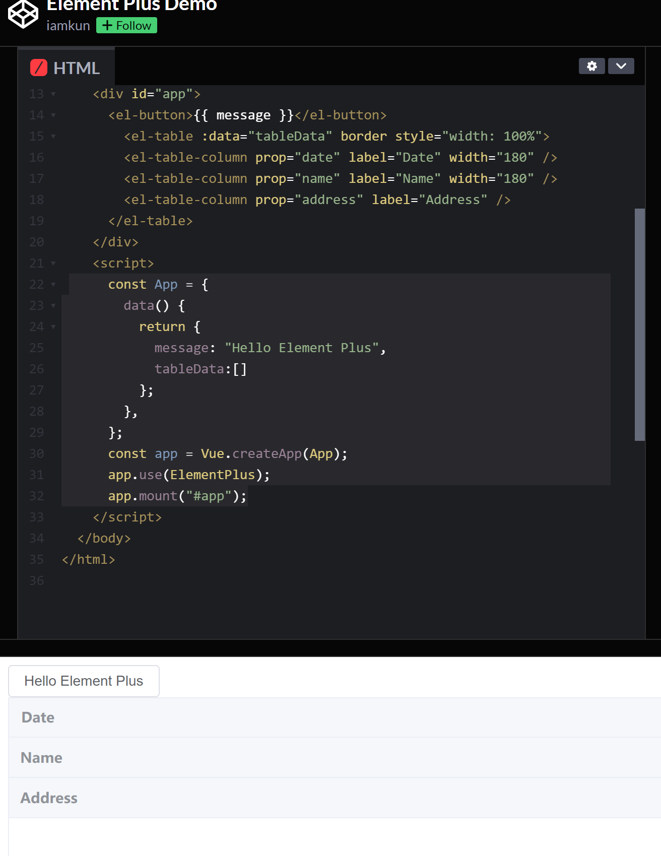 [Component] [table, table-column] table 组件, 直接通过浏览器的 HTML 标签导入 Element Plus的试试 样式完全没 · Issue ...