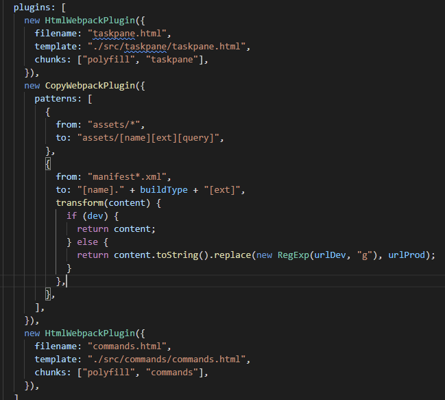 ModuleNotFoundError after updating webpack config file · Issue #3242 · OfficeDev/office-js-docs ...