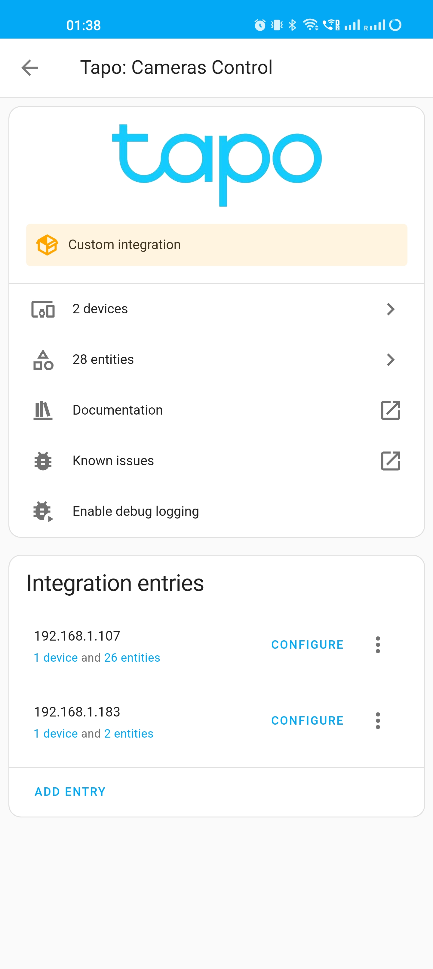Entities mixed up with each other for multiple cameras with same name in Tapo app · Issue #409 ...