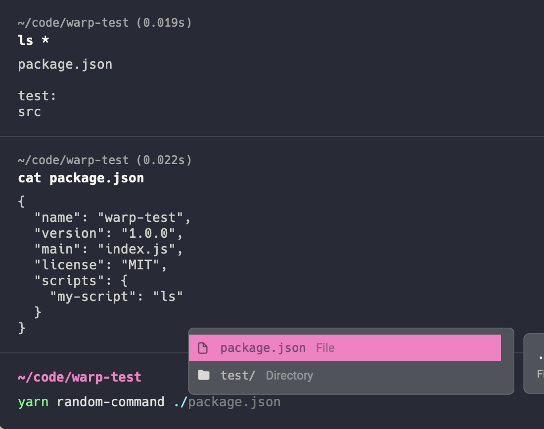 Automatic path completion issue · Issue #1564 · warpdotdev/Warp · GitHub
