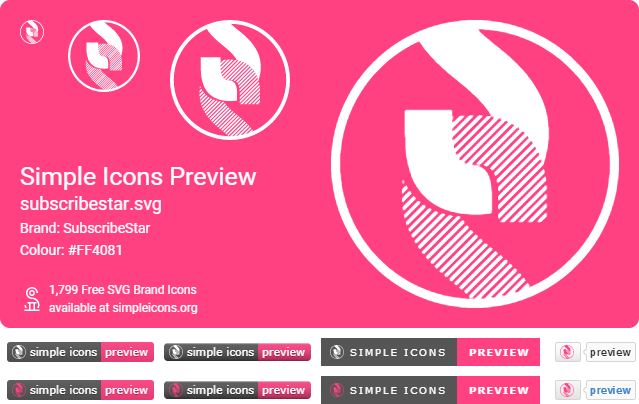 Request: SubscribeStar · Issue #4835 · simple-icons/simple-icons · GitHub
