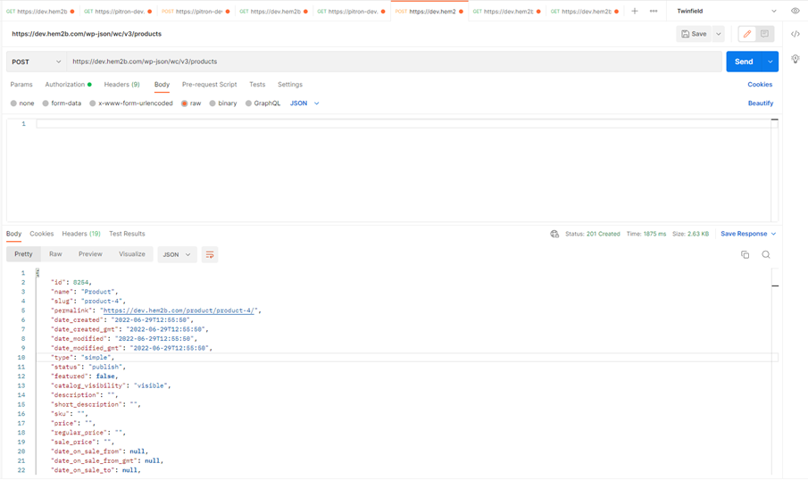 Empty product is created when submitting an EMPTY json · Issue #33655 ...