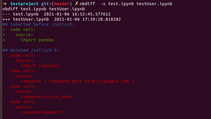 Nbdiff not working as expected · Issue #556 · jupyter/nbdime · GitHub