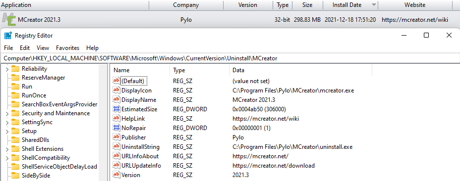 MCreator not displaying a DisplayVersion in Add or Remove Programs · Issue #2149 · MCreator ...