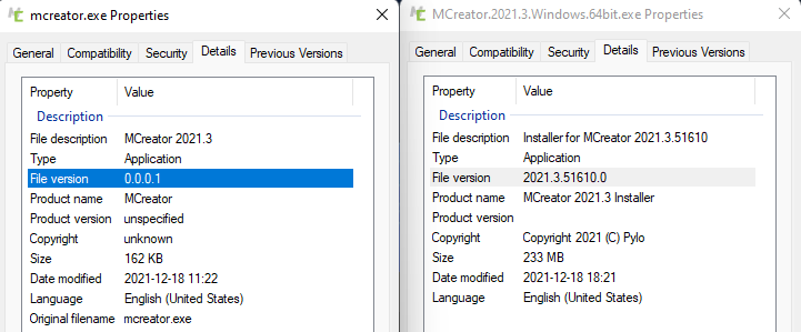 MCreator not displaying a DisplayVersion in Add or Remove Programs · Issue #2149 · MCreator ...