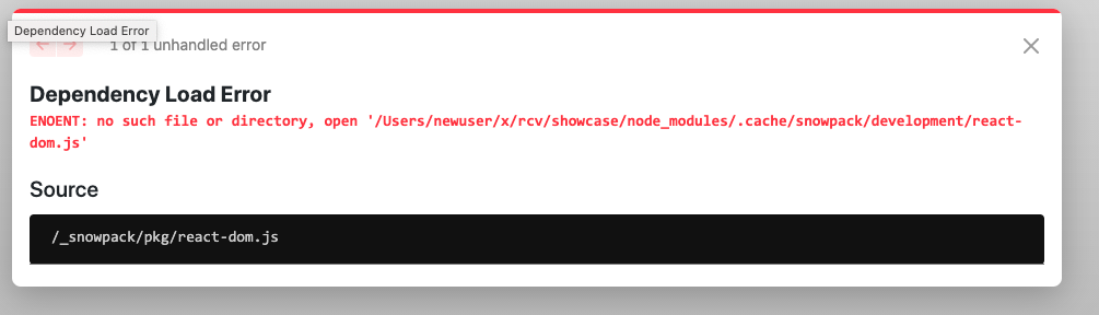 Frequent "Dependency Load Error" · Issue #2759 · FredKSchott/snowpack · GitHub
