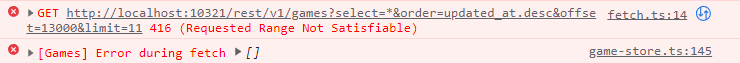 Error is empty array when requested range is not satisfiable · Issue #324 · supabase/postgrest ...