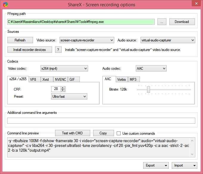 ffmpeg error when using virtual-audio-capturer · Issue #2794 · ShareX/ShareX · GitHub