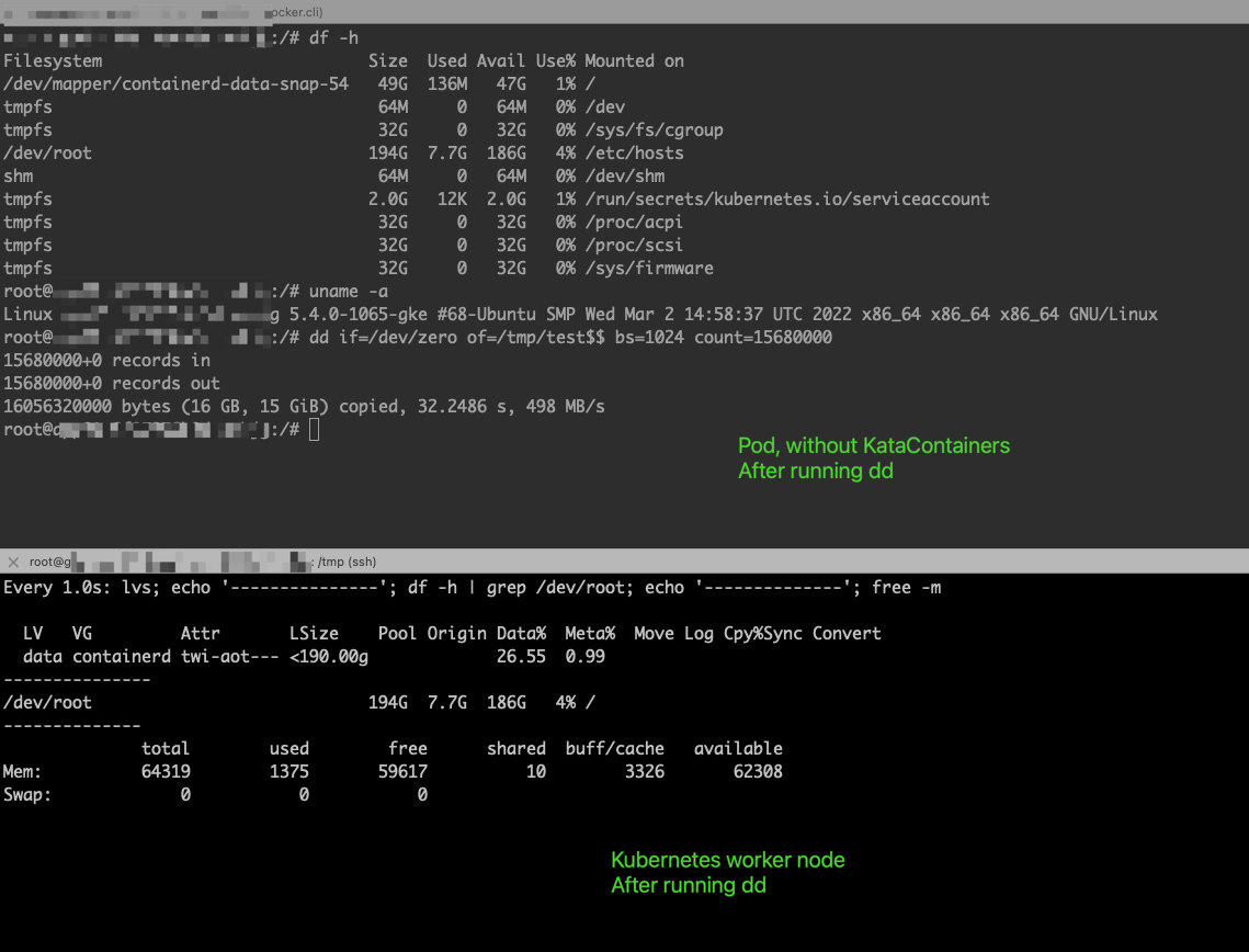 KataContainers is reserving high PageCache memory with DevMapper · Issue #4418 · kata-containers ...