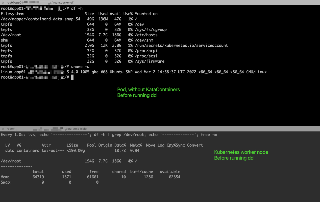 KataContainers is reserving high PageCache memory with DevMapper · Issue #4418 · kata-containers ...