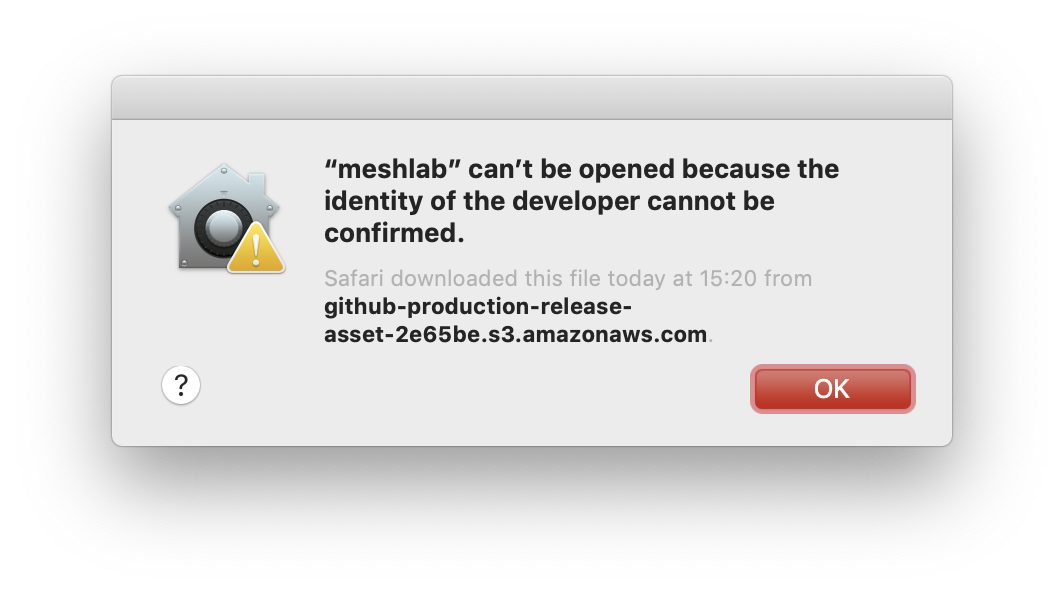Mac version needs to be signed properly · Issue #477 · cnr-isti-vclab/meshlab · GitHub