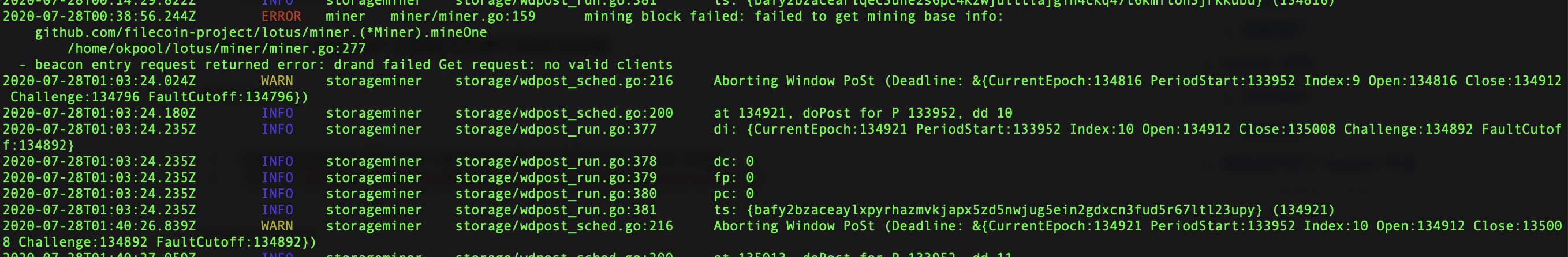 mining block failed: failed to get mining base info · Issue #2621 · filecoin-project/lotus · GitHub