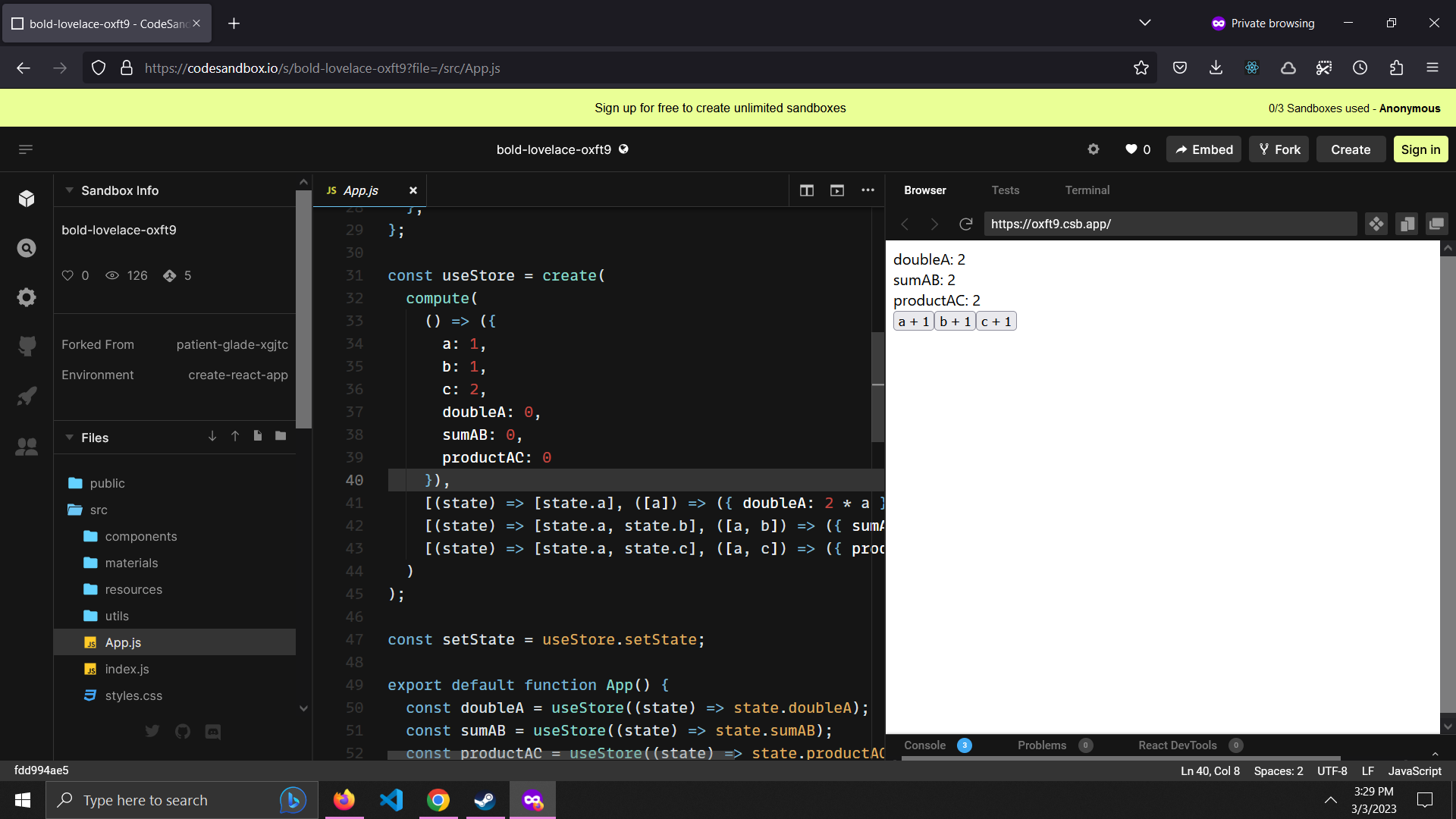 Correct approach to get derived values from state · Issue #108 · pmndrs ...