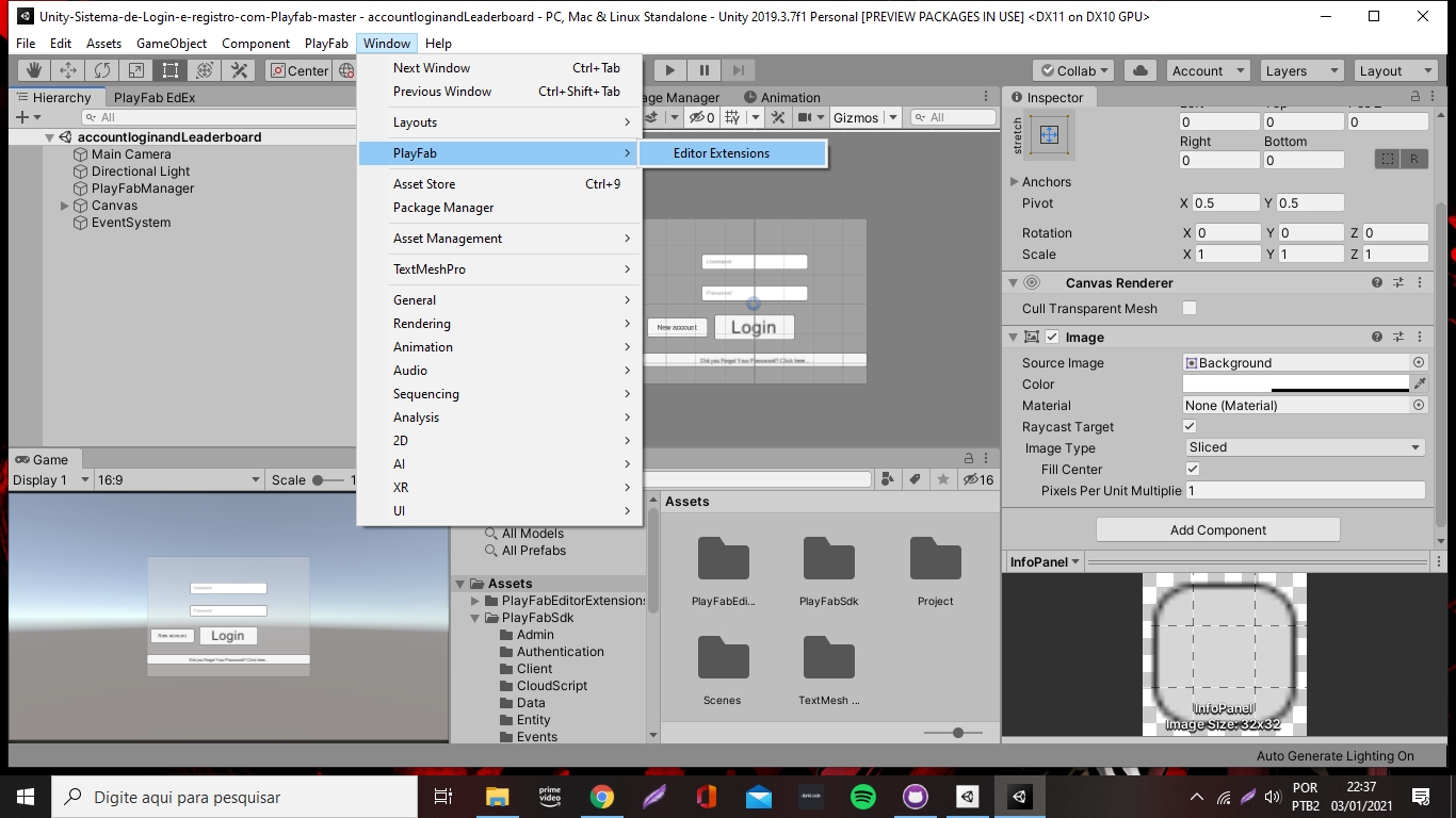 GitHub - JadersonAlex/Unity-Playfab-Login-and-Register: Unity - Sistema de login e registro com ...