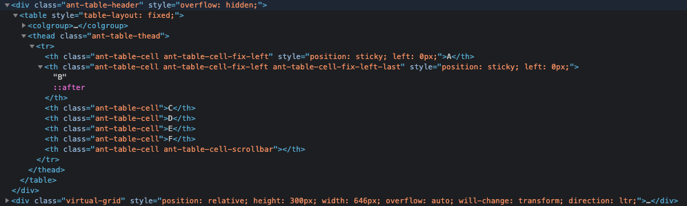 When using the `components` prop for the Table, multiple fixed columns ...