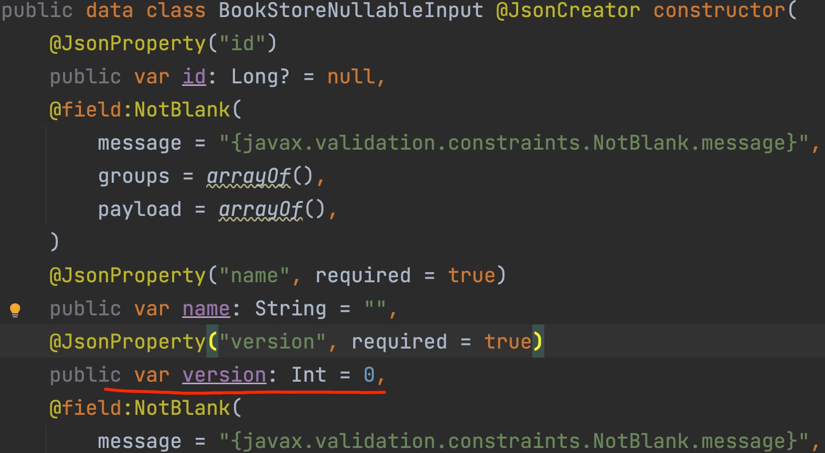 使用Dto语言定义类 传输方式为json时候 定义的非空字段(例如id)会controller里获取后默认为0 · Issue #257 · babyfish-ct/jimmer · GitHub