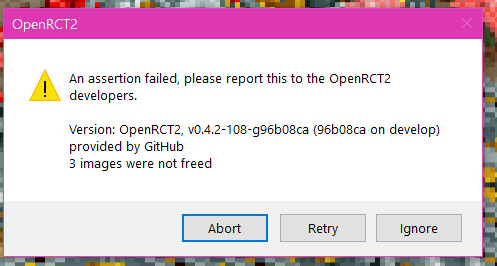 Assertion failed when closing the game · Issue #18464 · OpenRCT2/OpenRCT2 · GitHub