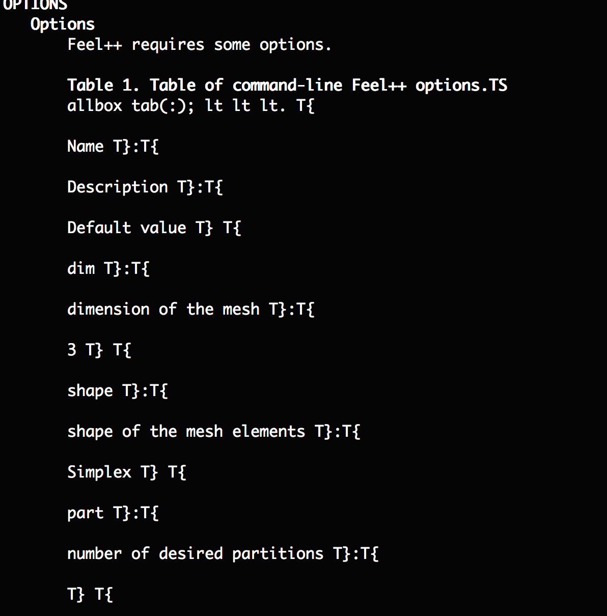 Bug in table generation for manpage format when using caption · Issue ...