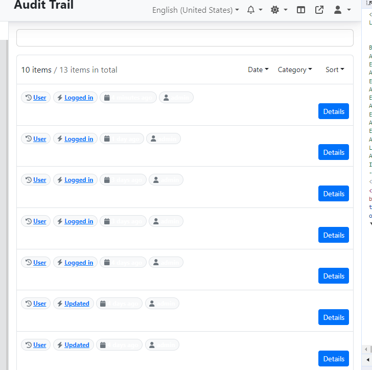 Audit Trail List Badge Styling · Issue 14607 · Orchardcms Orchardcore · Github