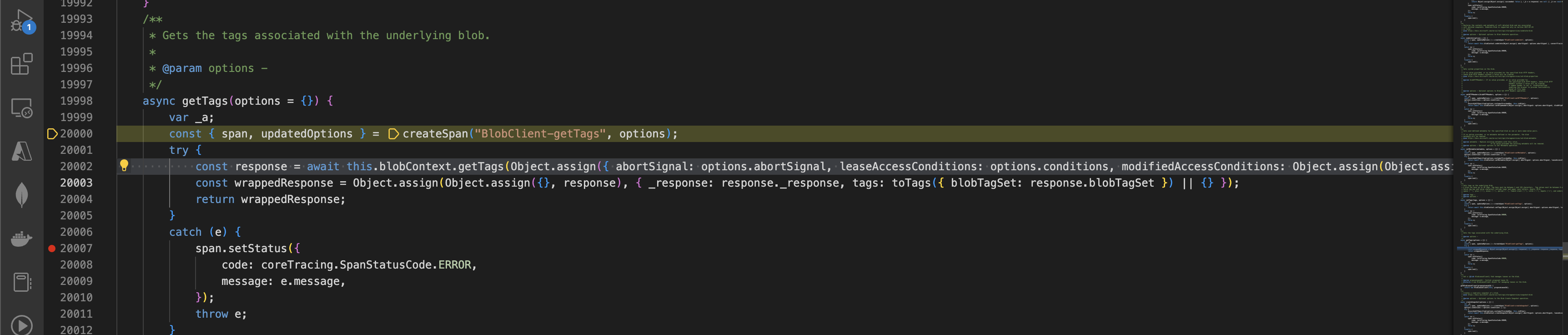 Storage blob.getTags() returns wrong error for hier storage · Issue #24397 · Azure/azure-sdk-for ...