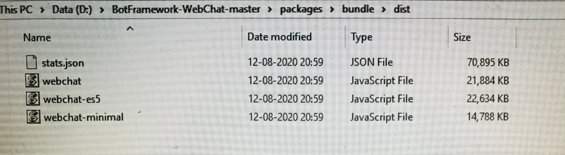 How to reduce size of my custom build of webchat.js currently the size is too heavy · Issue ...