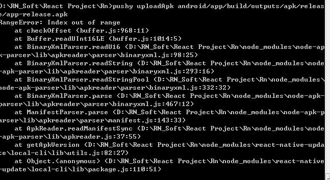 React Native Update Pushy Uploadapk Failed · Issue 154 · Reactnativecn React Native Pushy · Github