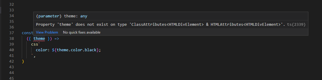 [V6] Property 'theme' does not exist when calling `styled.div` as a function directly · Issue ...