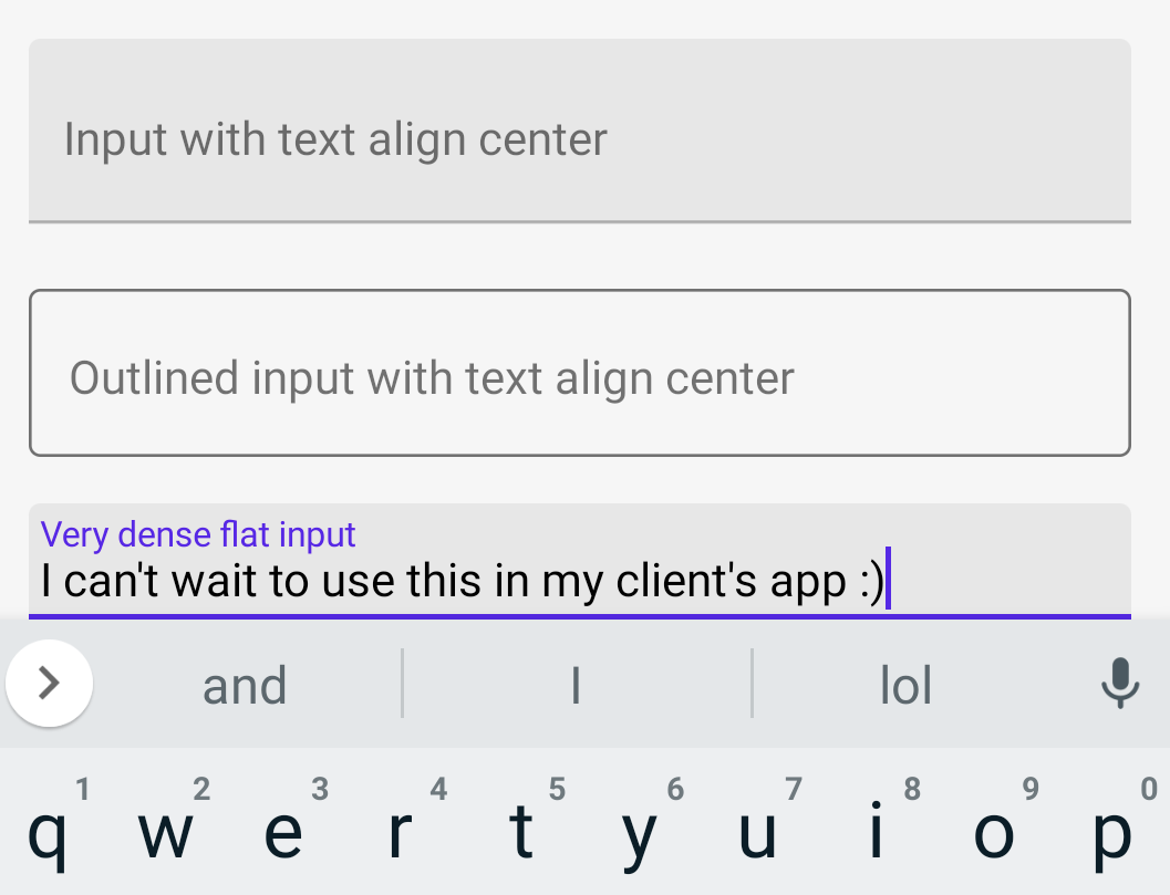 feat: customize top padding of a flat TextInput by barnardb · Pull Request #2741 · callstack ...