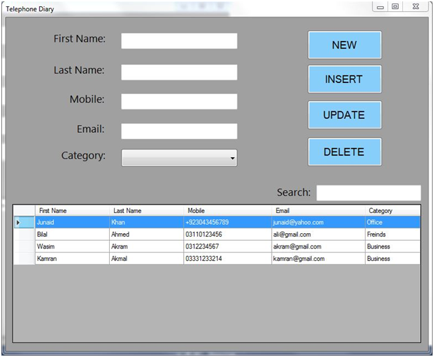 GitHub - Wajahat-Hussain/Telephone-Diary: Telephone Diary using C# .Net