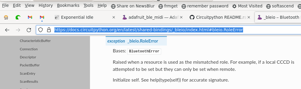 Circuitpython Readmerst Link To Read The Docs Section Documentation Redirects To Error 403