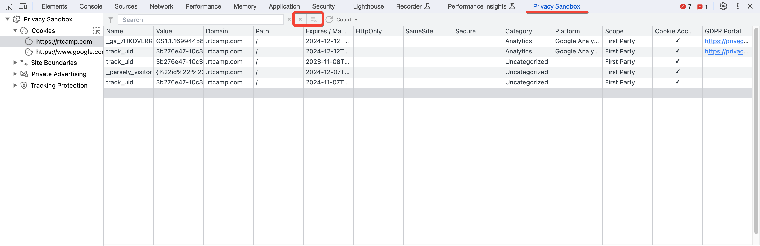 [QA] Control cookies directly from Cookie Analysis extension · Issue ...