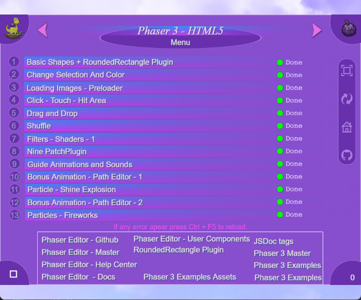 GitHub - MerlinEl/Phaser3-with-Editor-Basic: Some basic examples which was done with Phaser 3 ...