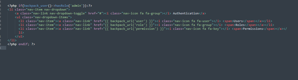 Roles not working in blade · Issue #214 · Laravel-Backpack/PermissionManager · GitHub