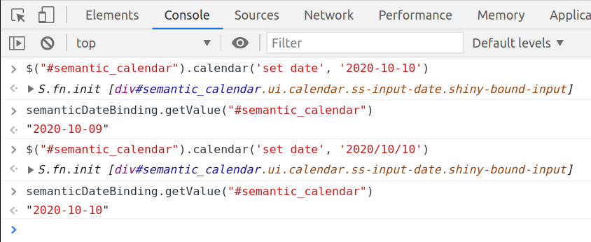 calendar changes date according to browser time zone · Issue #312 · Appsilon/shiny.semantic · GitHub