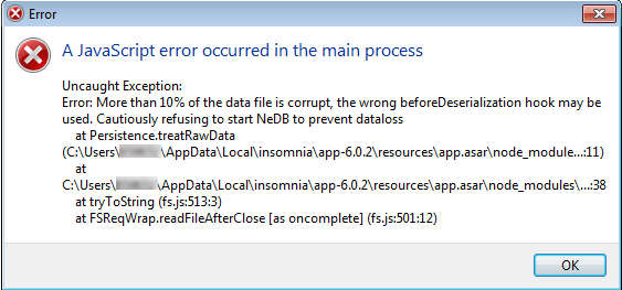 [Problem] Lost the projects, requests and insomnia.WorkspaceMeta ...