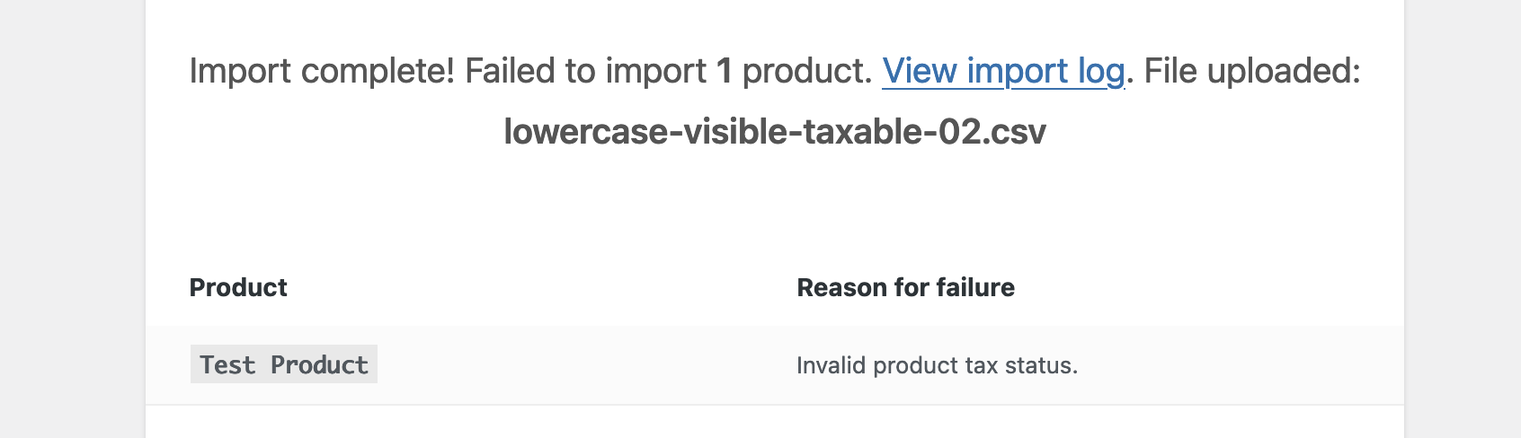 CSV Importer: import fails if Visibility in catalog or Tax status values are uppercase · Issue ...