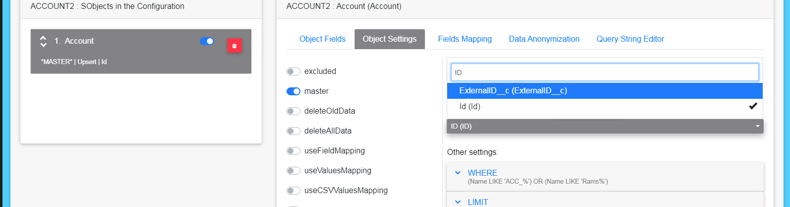 [GUI APP] Auto number, lookup field as external Id getting disappeared from the config file ...