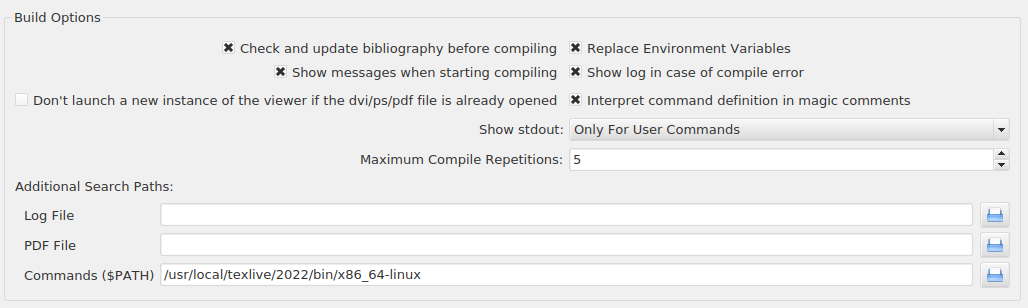 misalign of check boxes on Build config window · Issue #2238 · texstudio-org/texstudio · GitHub