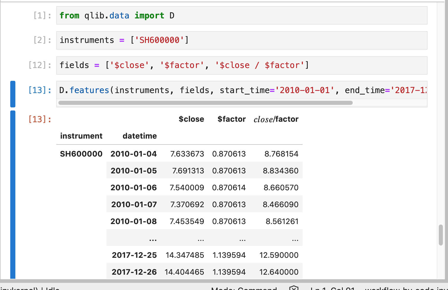 The Alpha158 could not match the actual data · Issue #825 · microsoft/qlib · GitHub